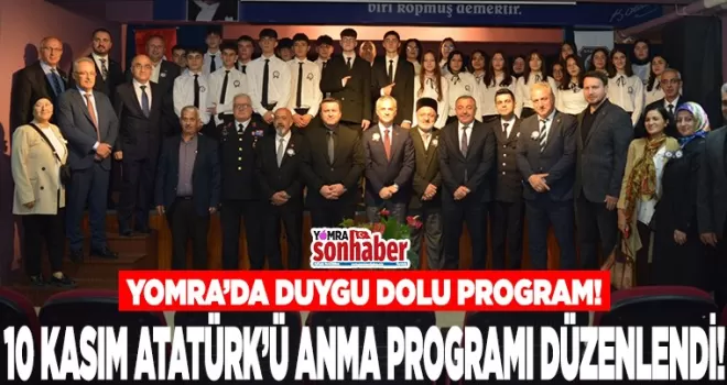 Yomra’da Atatürk’ü anma programı düzenlendi
